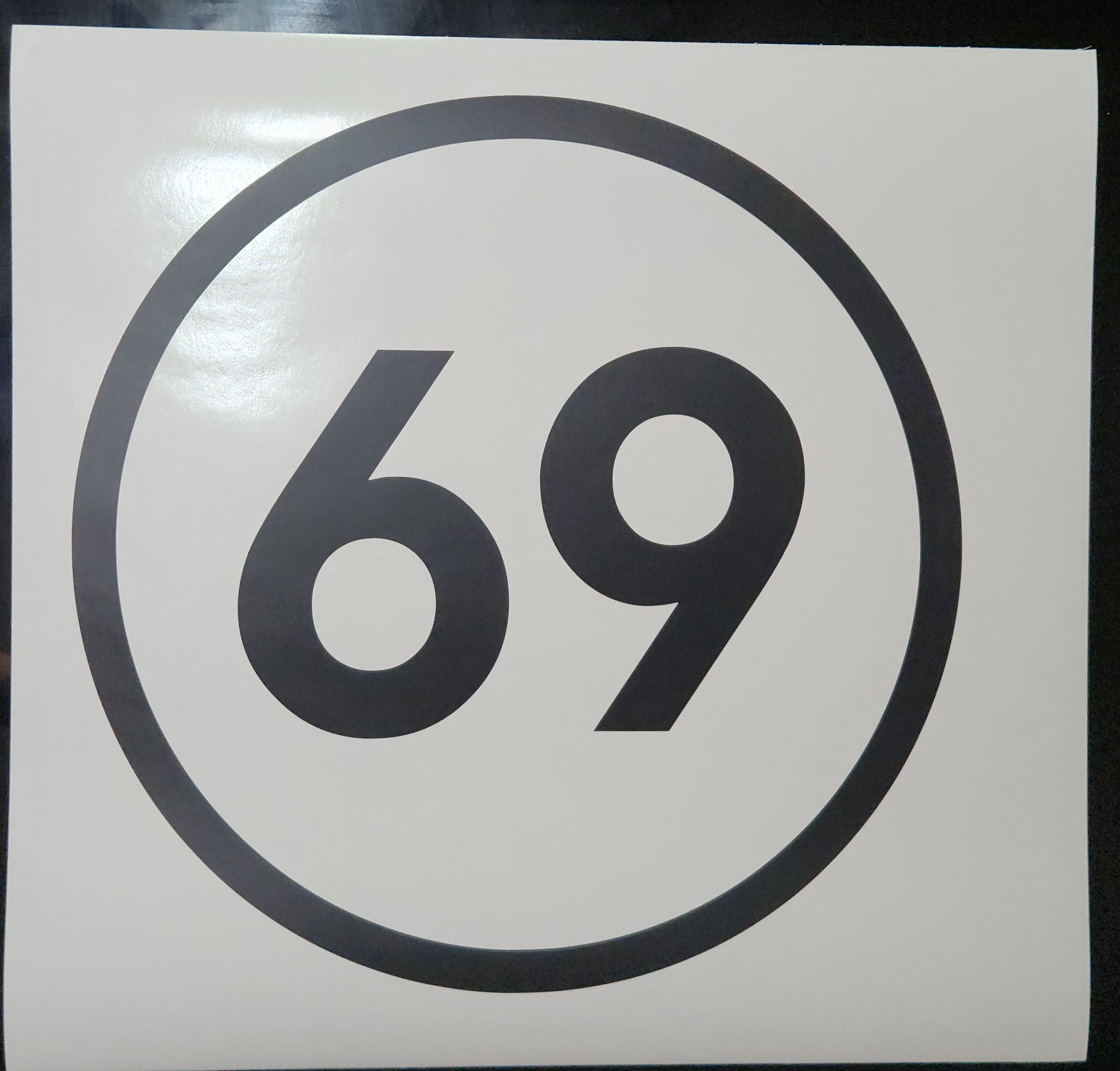 2 Pack Racing Car Numbers Circle Set of 2 Track Number Die-cut Decal ...