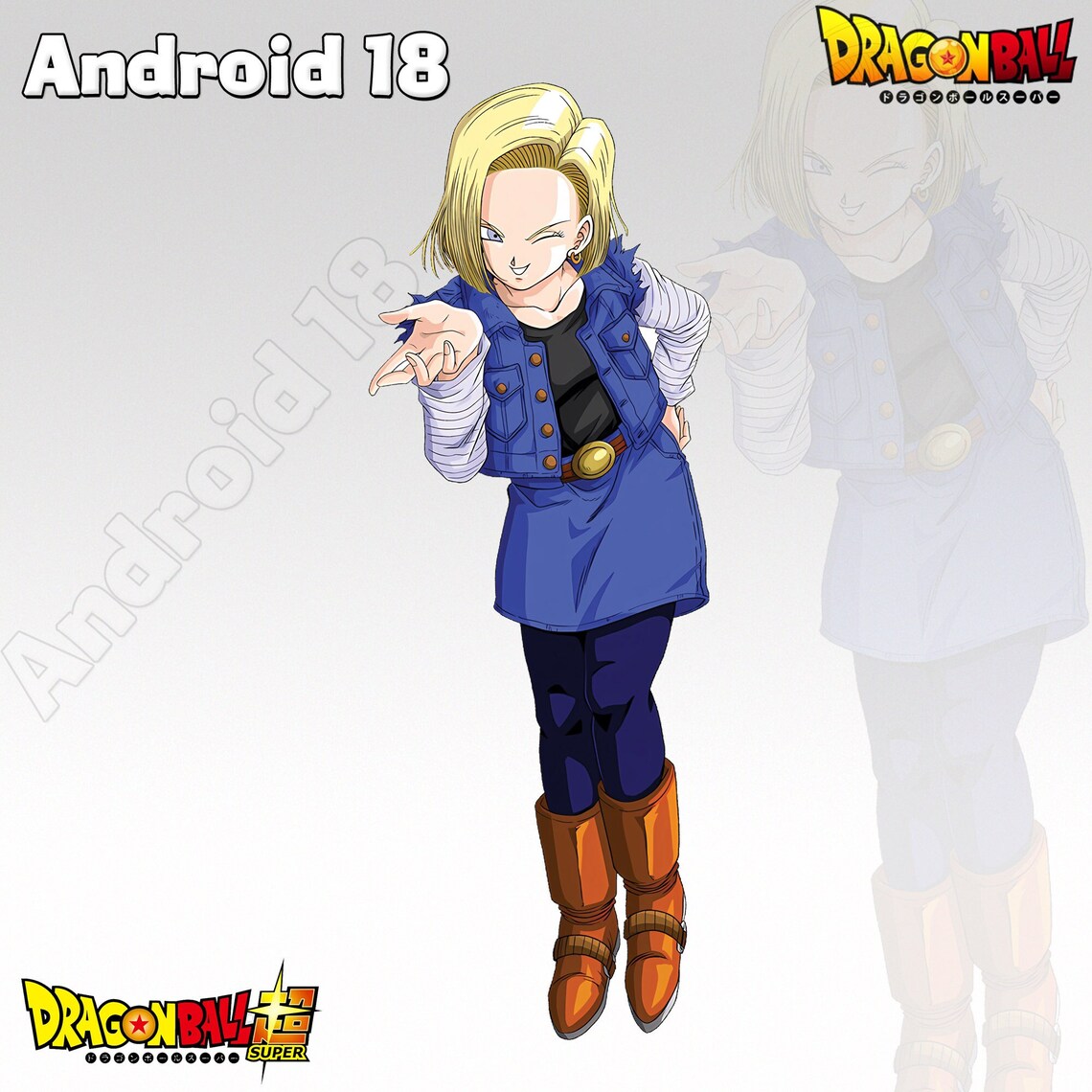 Android 18 Sticker Anime N18 Waifu Manga Sport Girl Fake Body Laptop ...