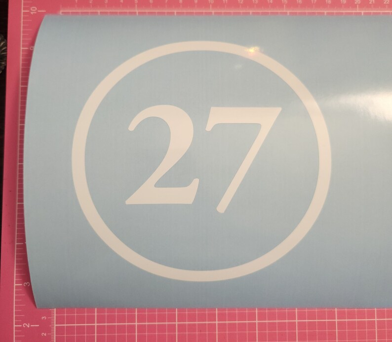 Racing Car Number Decal Set of 2, Custom Vinyl Die-cut - Etsy