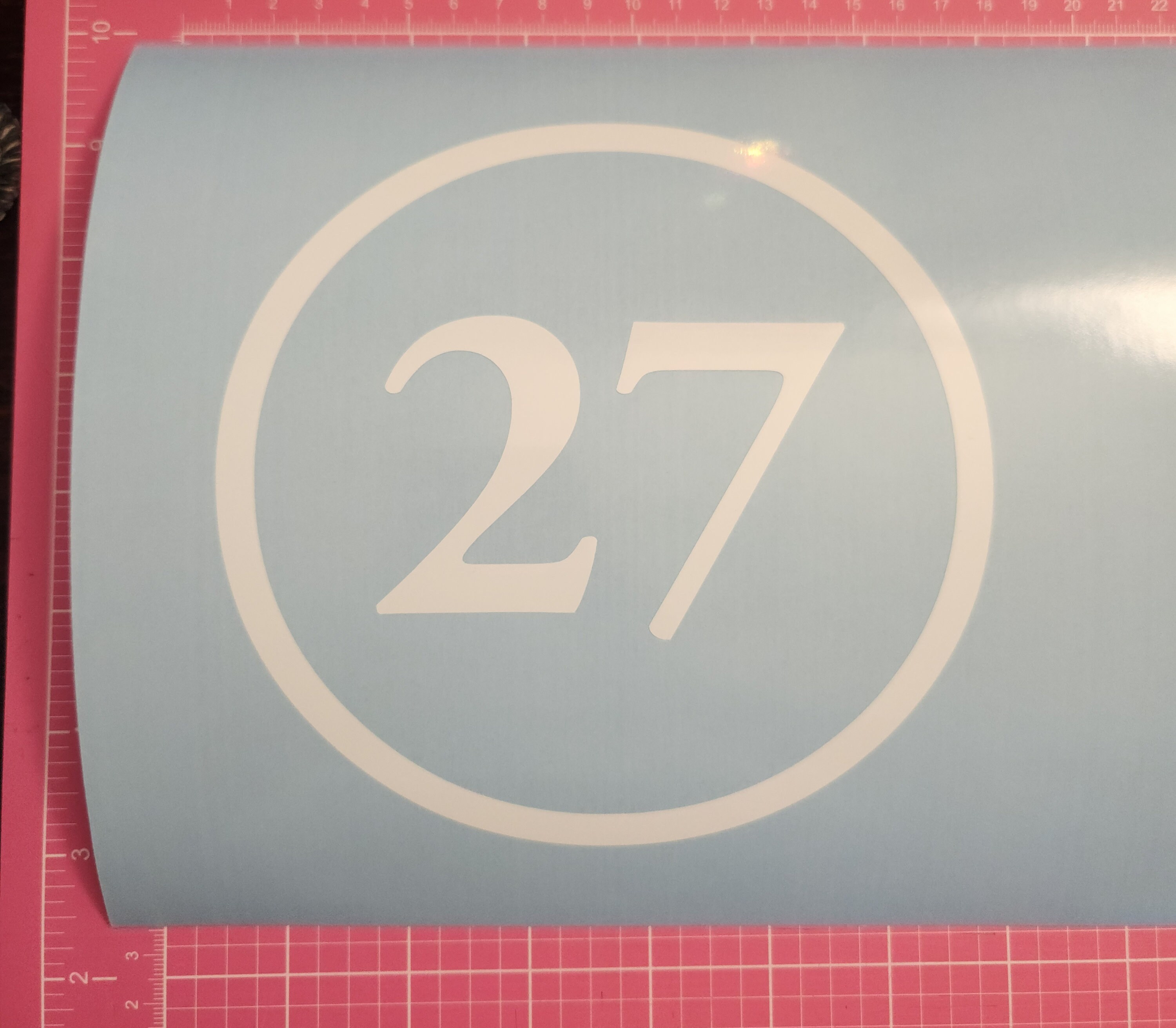 2 Pack Racing Car Numbers Circle Set of 2 Track Number Die-cut Decal ...