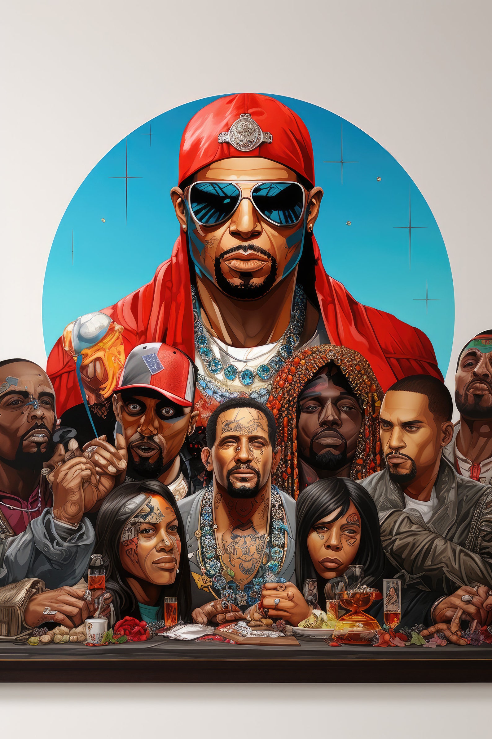 The Last Supper by Leonardo Da Vinci Print Legendary Rappers - Etsy