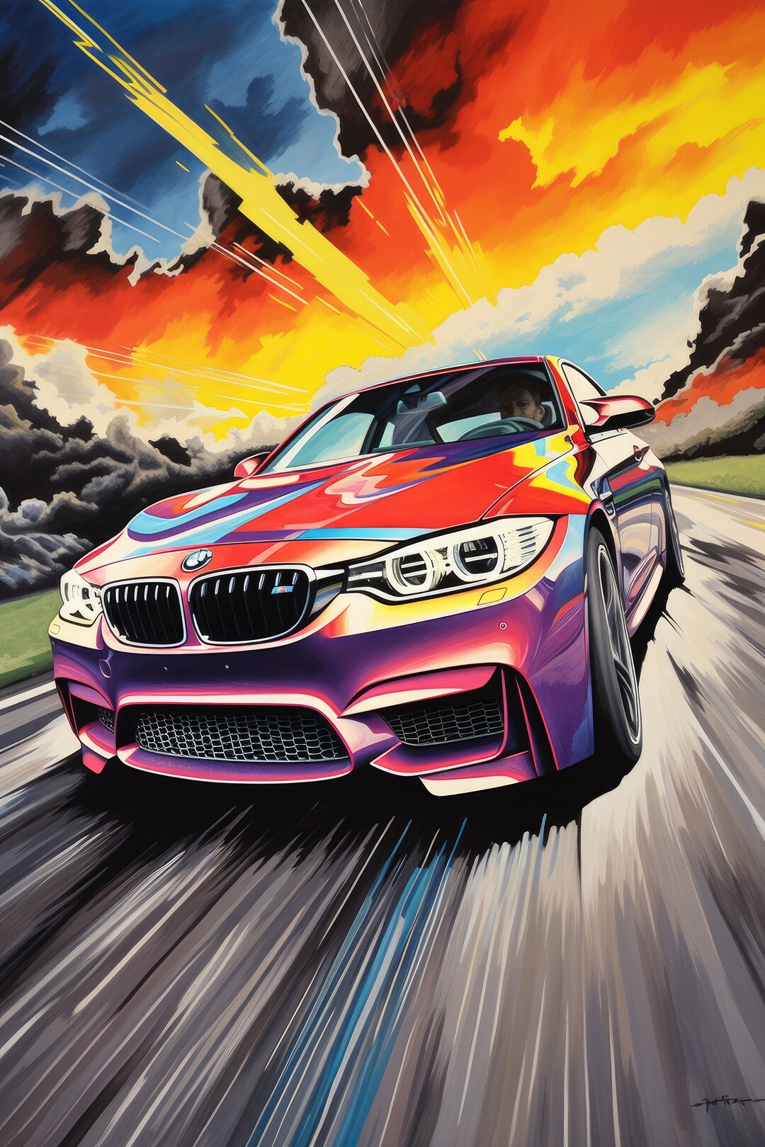 Elegant BMW M5 Canvas Art Luxury Vehicle Wall Decor - Etsy