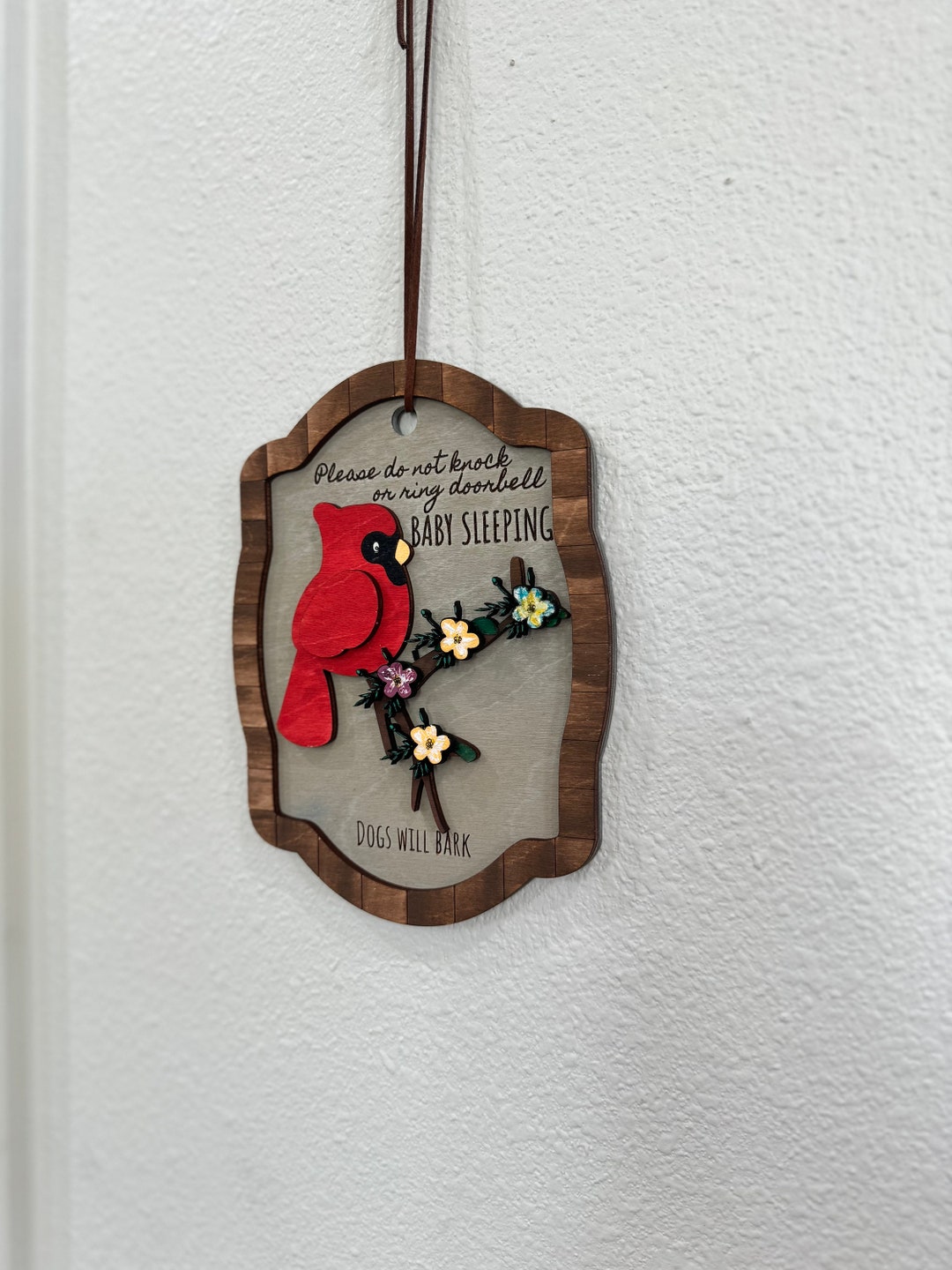 Please Do Not Knock or Ring Doorbell, Sleeping Door Sign Shhhhh Baby ...