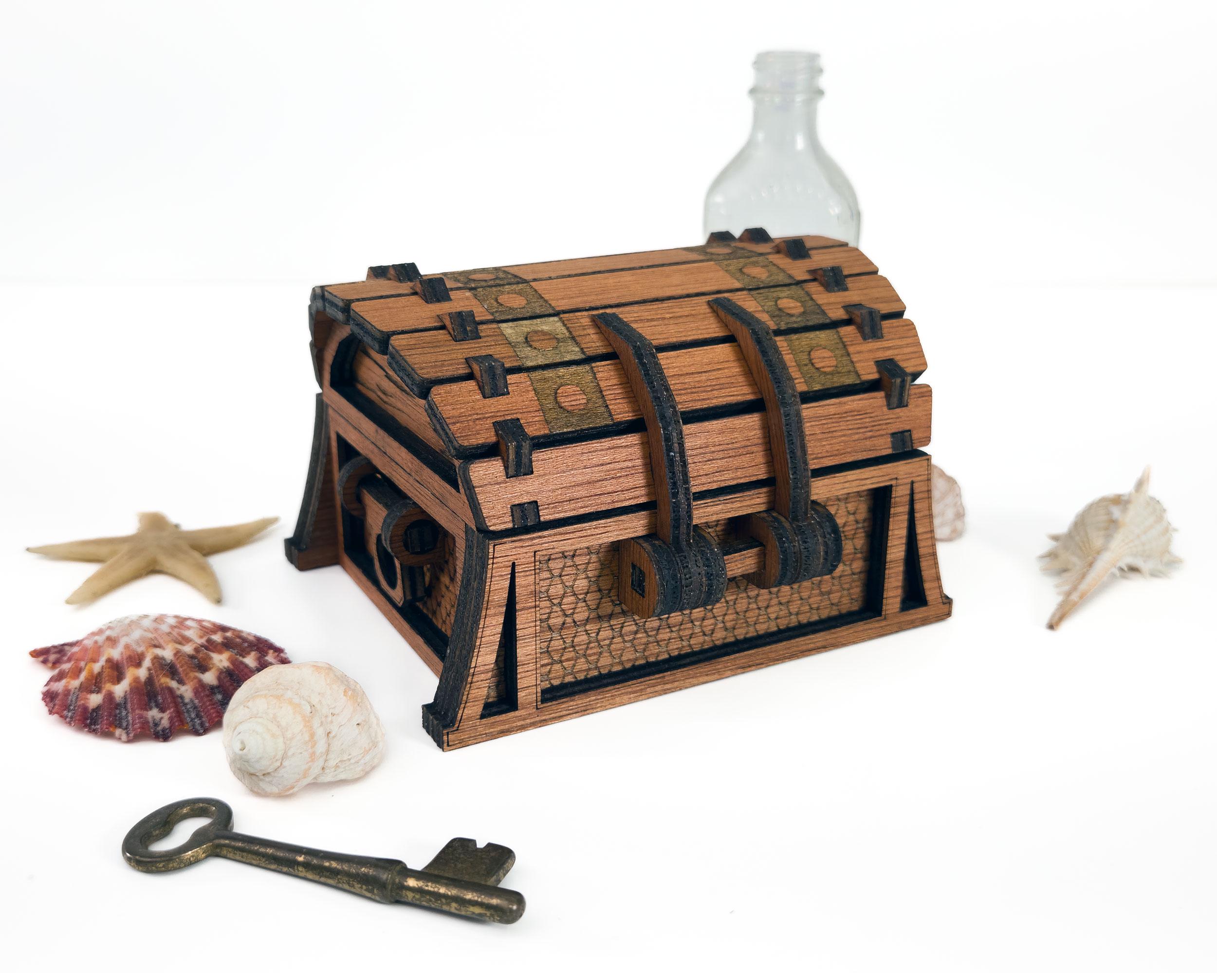 Wooden Treasure Chest – Fantasy Storage Box - Etsy