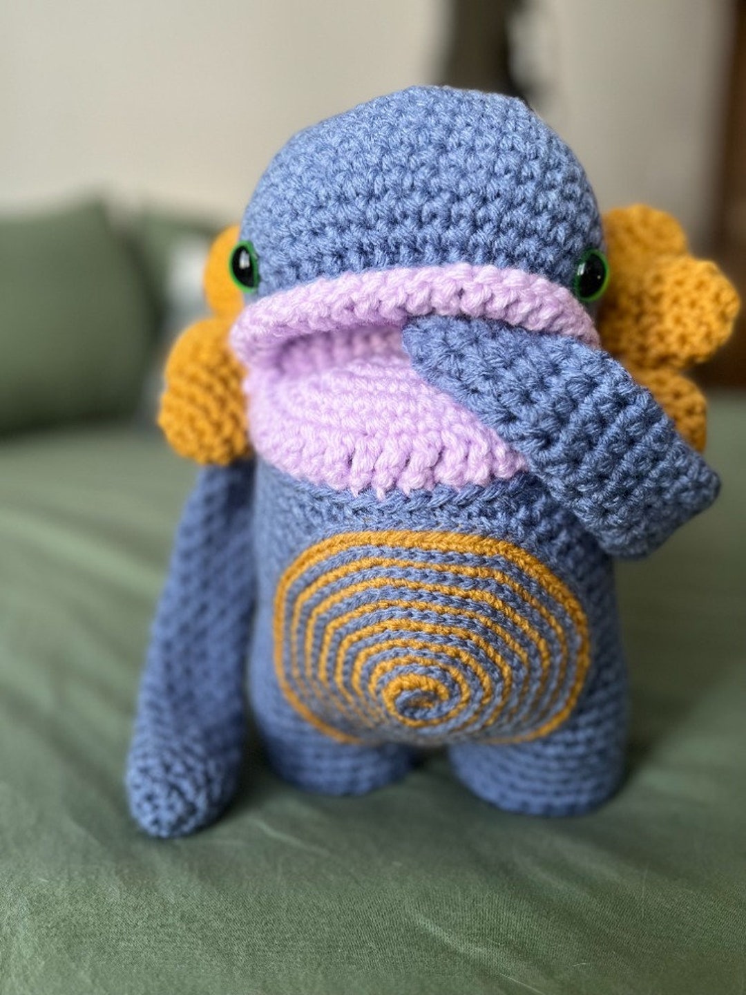 Swamp Monster Crochet Stuffed Monster Cute Stuffed Amigurumi - Etsy