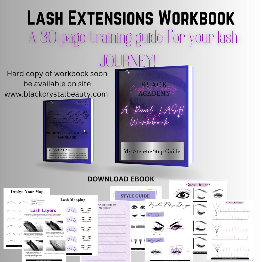 Real Lash Boss Practice Workbook - Etsy