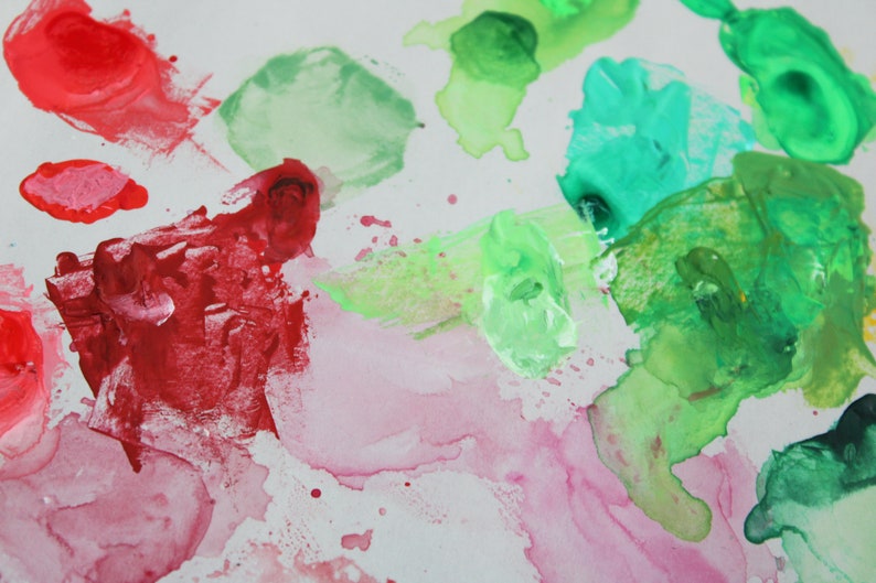 Bright Abstract Paint Blob Fine Art Print - Abstract Modern Art ...