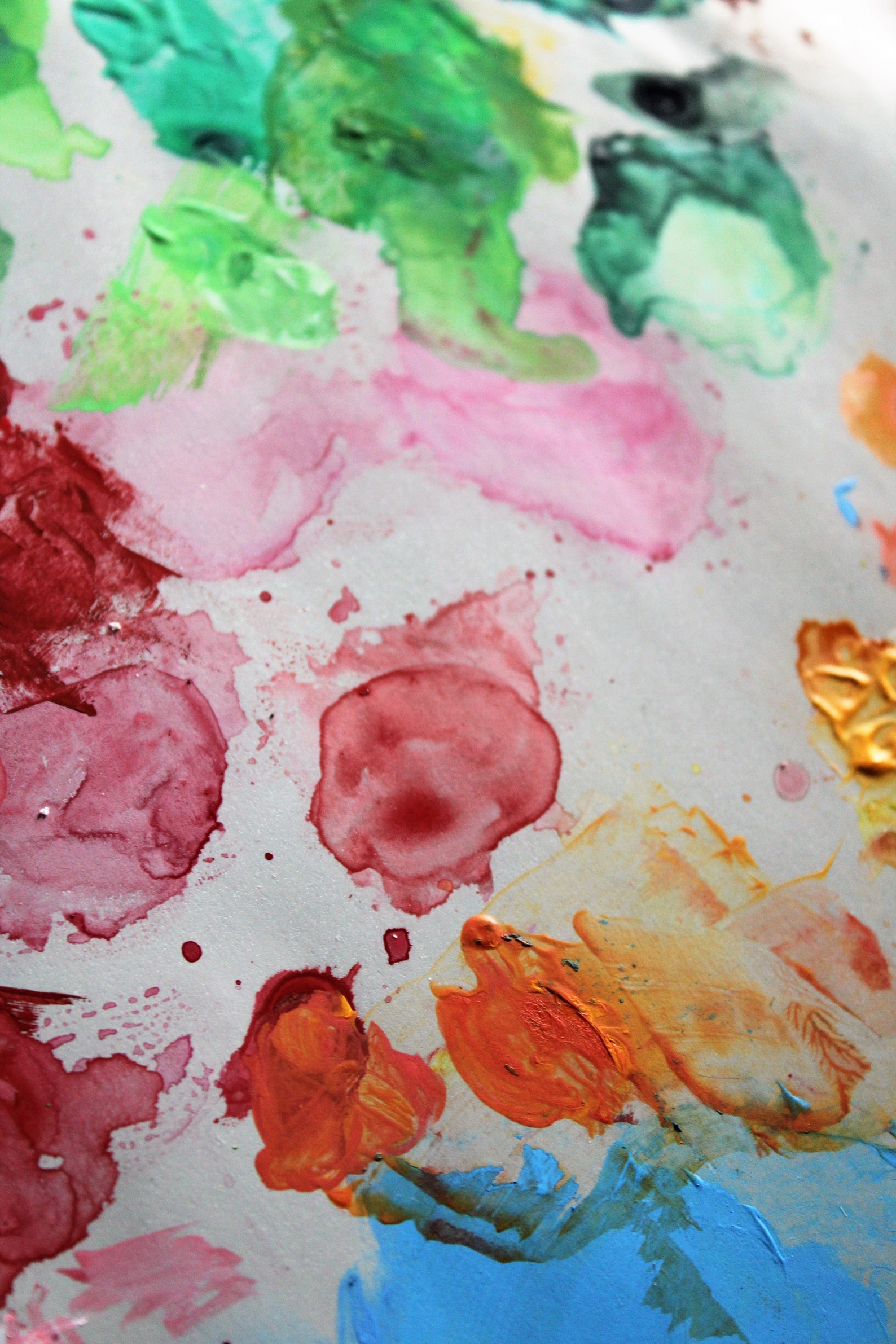 Bright Abstract Paint Blob Fine Art Print - Abstract Modern Art ...