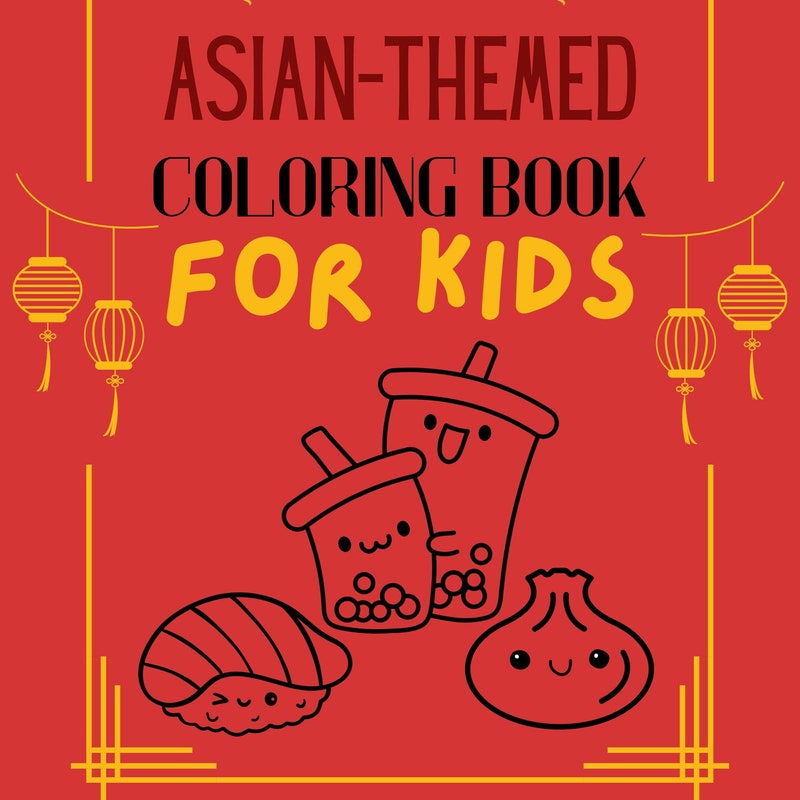 Korean Coloring Book - Etsy