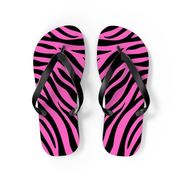 Hot Pink Flip Flops - Etsy