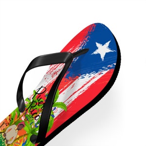 Puerto Rican Flag Flip Flops Boricua Chancletas PR Chanclas - Etsy