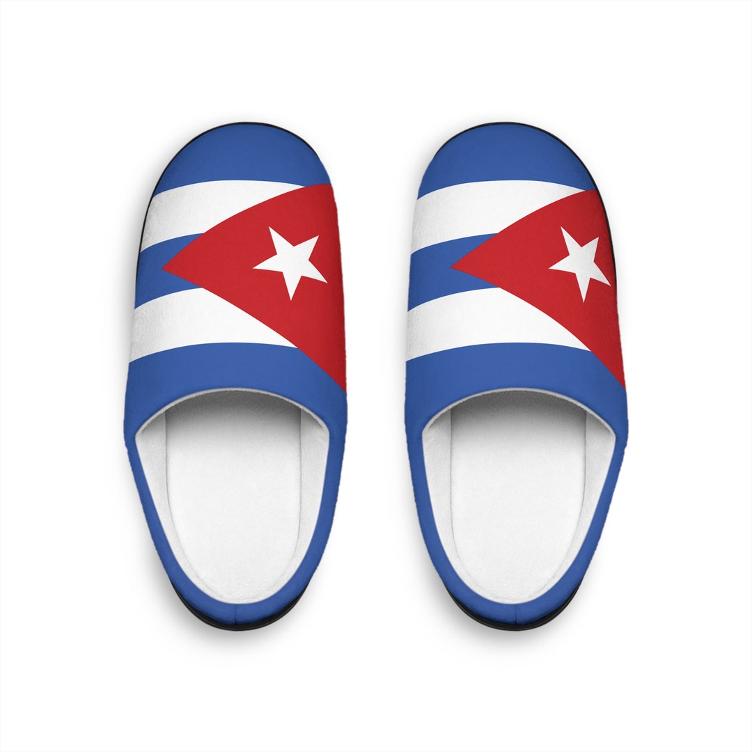 Cuban Flag Indoor Slippers Pantuflas Cubano for Men - Etsy