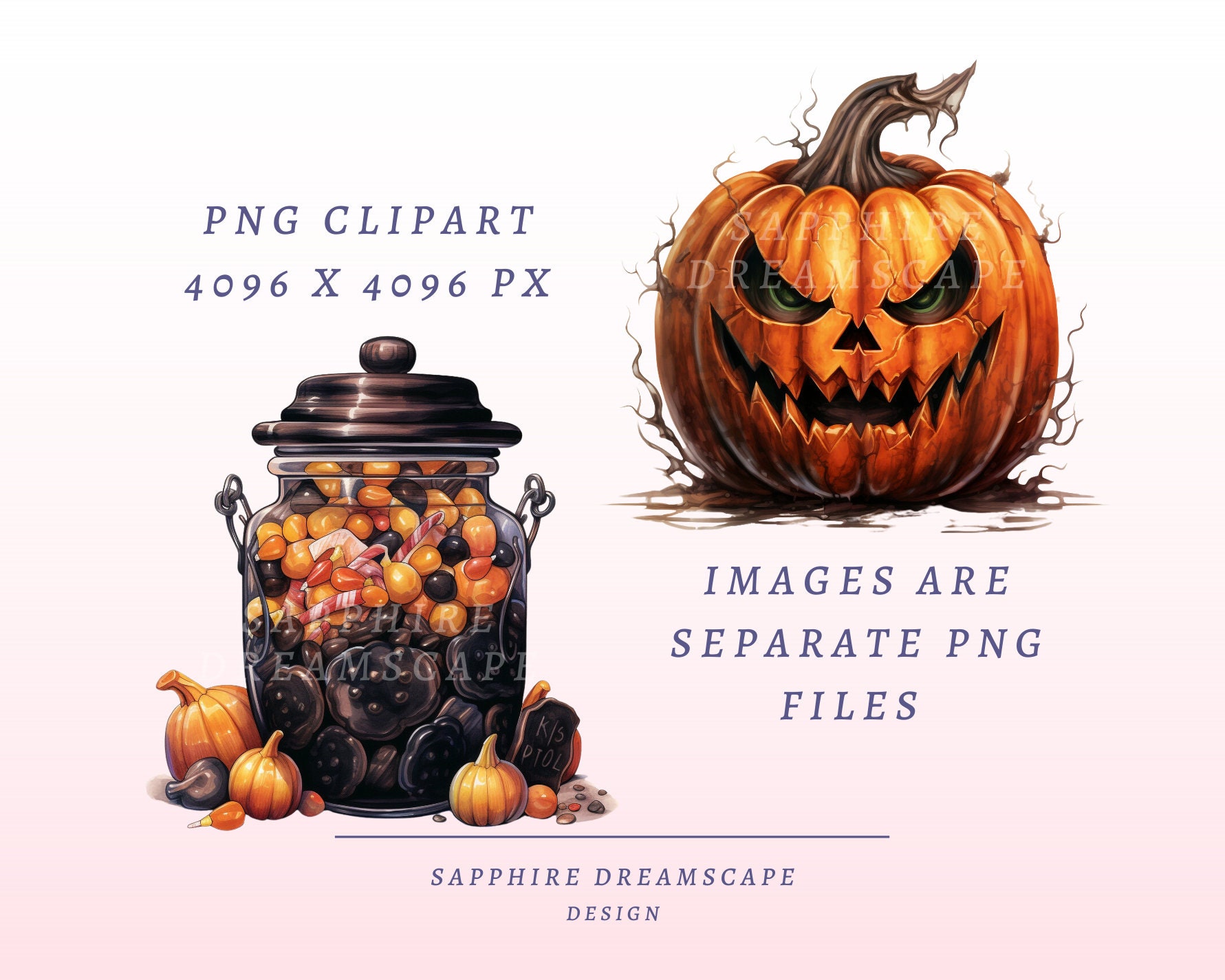 190 Halloween Clipart Megapack High Quality Transparent Pngs - Etsy