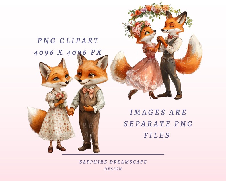 20 Vintage Fox Clipart Woodland Storybook Printable Art Children Book ...