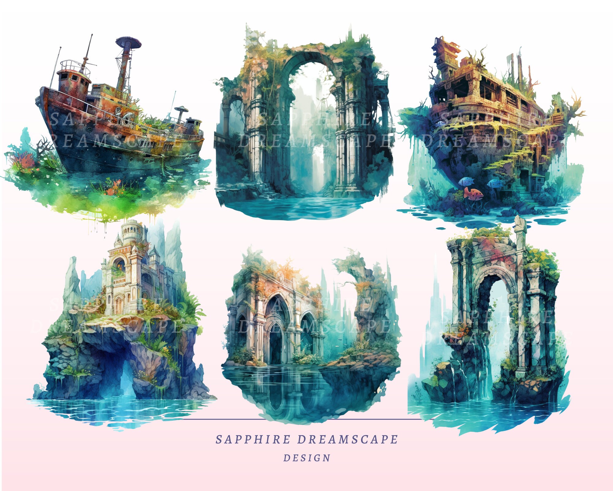 30 Underwater Ruins Clipart, High Quality Transparent Pngs, Instant ...