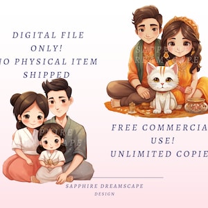 35 Chibi Family Clipart, High Quality Transparent Pngs, Instant ...