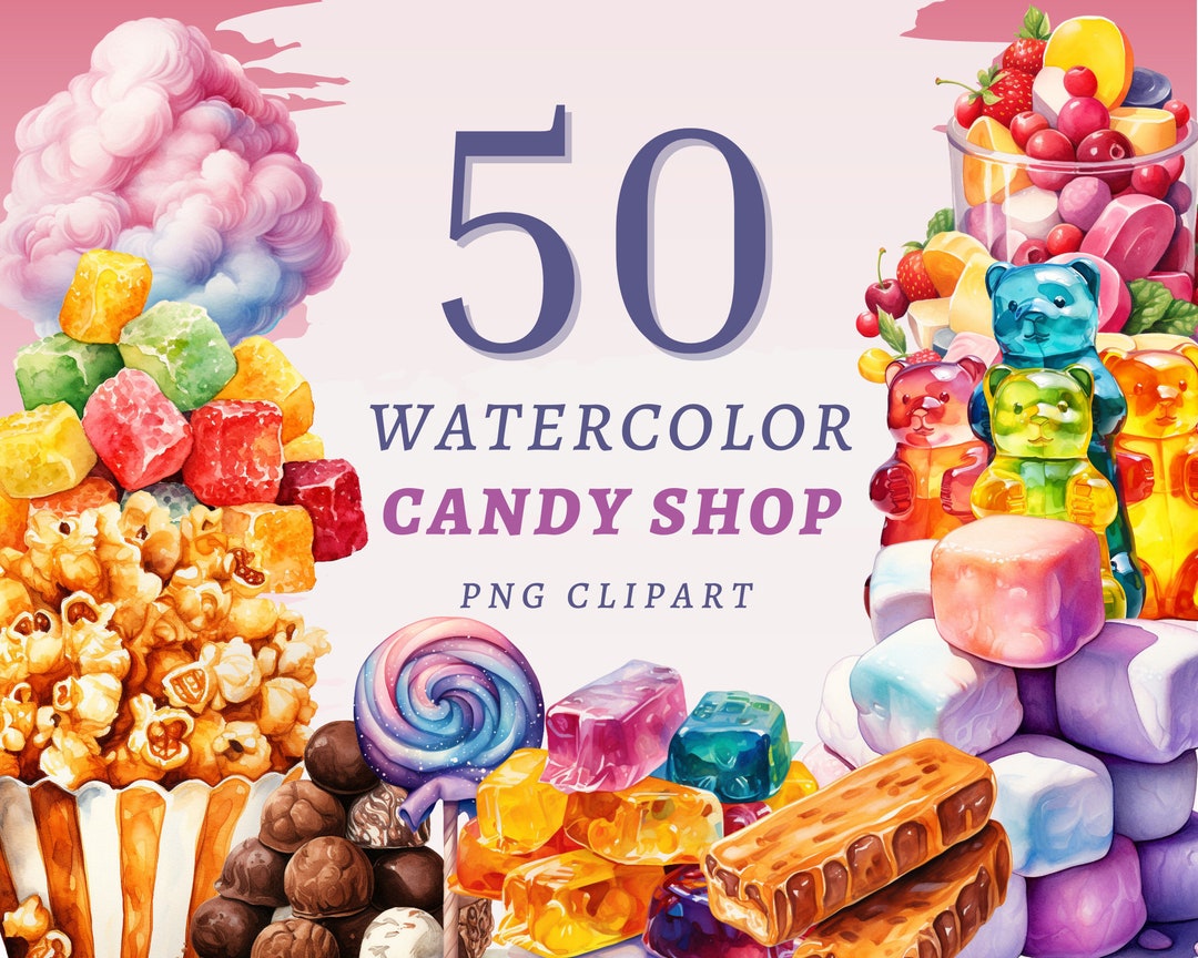 50 Candy Shop Clipart, High Quality Transparent Pngs, Instant Download ...