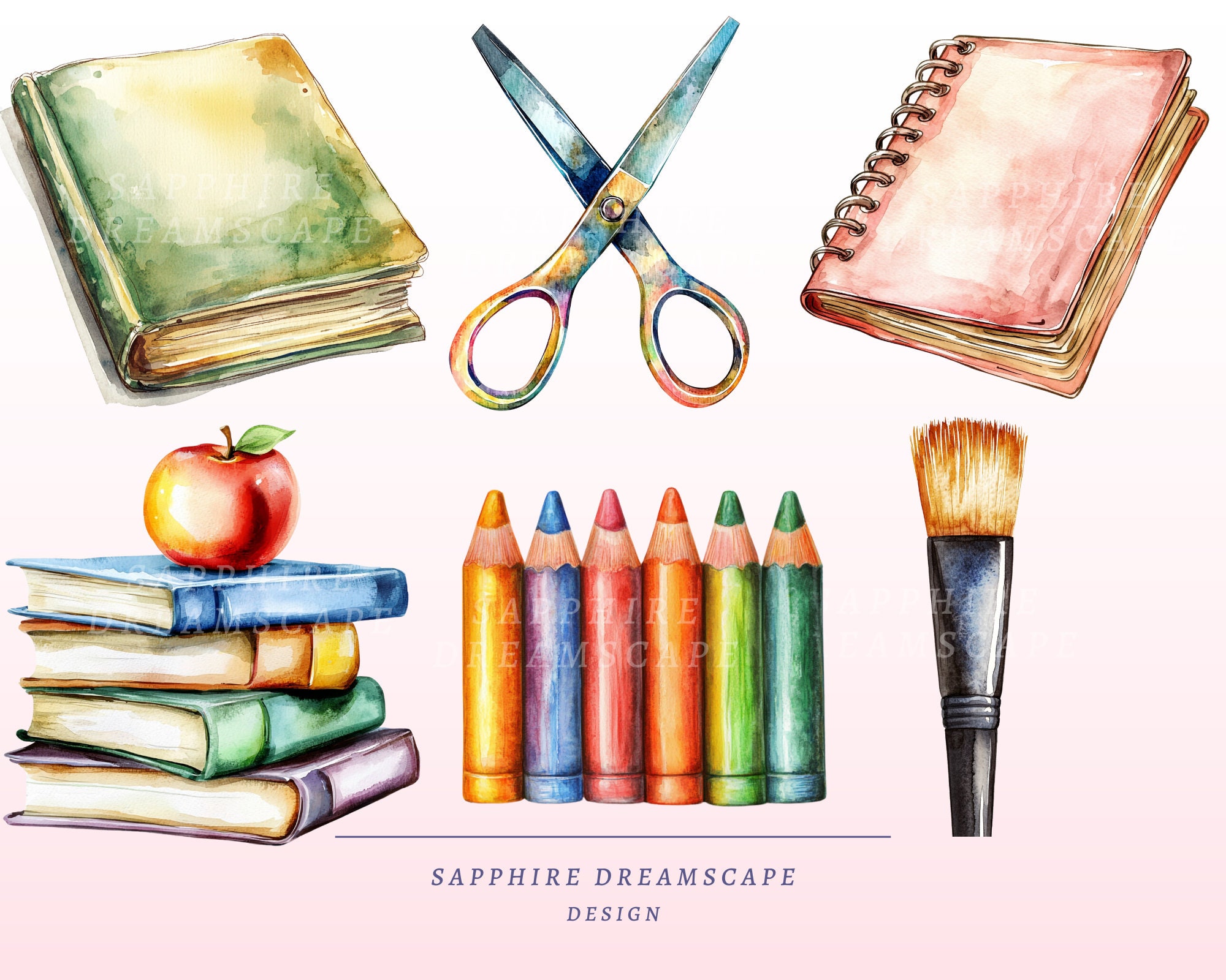 45 School Supplies Clipart, High Quality Transparent Pngs, Instant ...