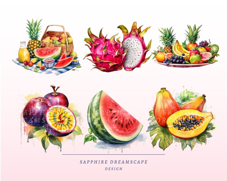 35 Tropical Fruit Clipart, High Quality Transparent Pngs, Instant ...