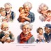 30 Watercolor Grandparents Clipart, High Quality Transparent Pngs ...