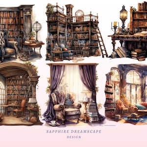 30 Cute Library Clipart, High Quality Transparent Pngs, Instant ...