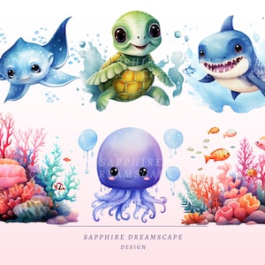 40 Sea Life Clipart, High Quality Transparent Pngs, Instant Download ...