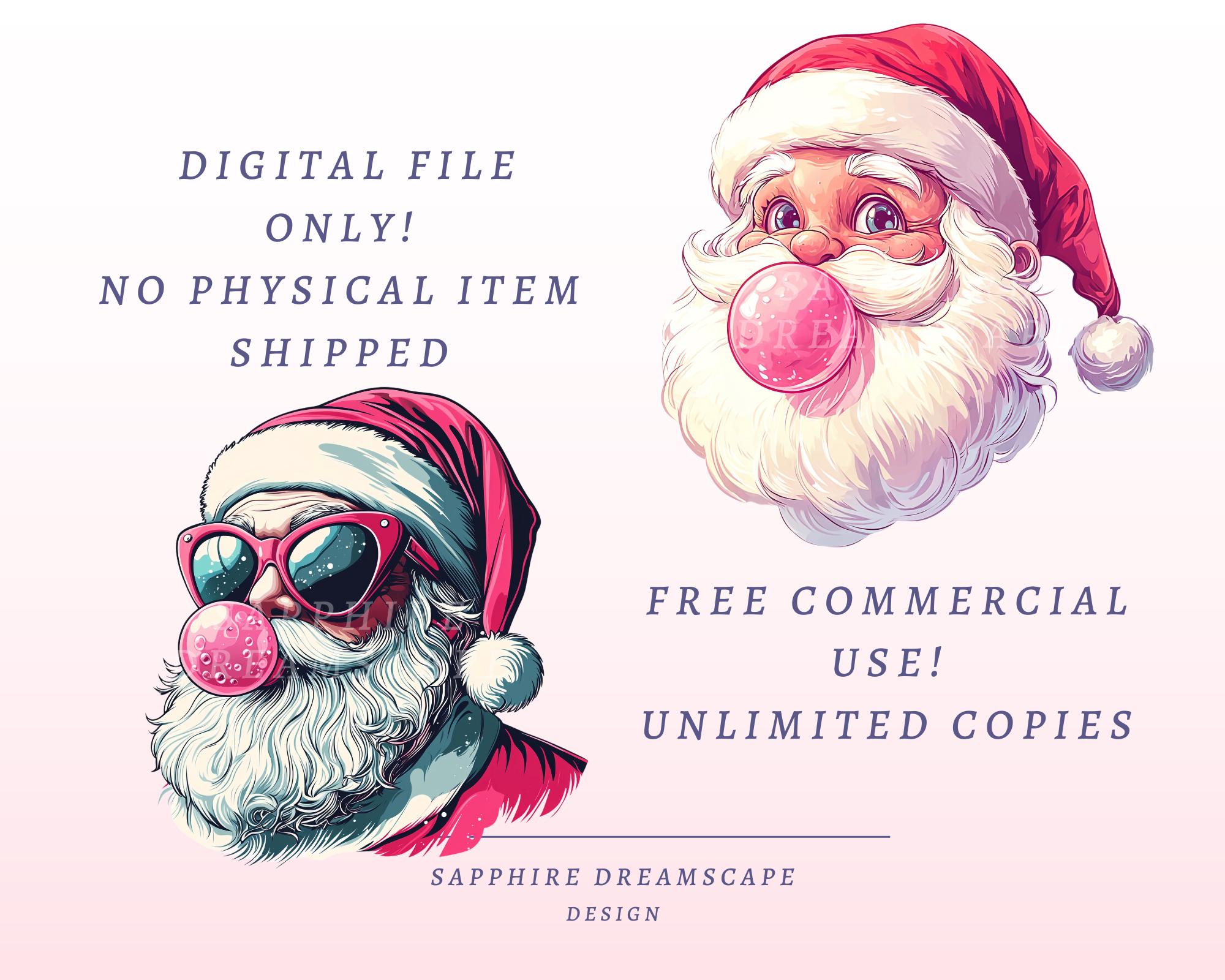 15 Bubble Gum Santa Clipart, High Quality Transparent Pngs, Instant ...