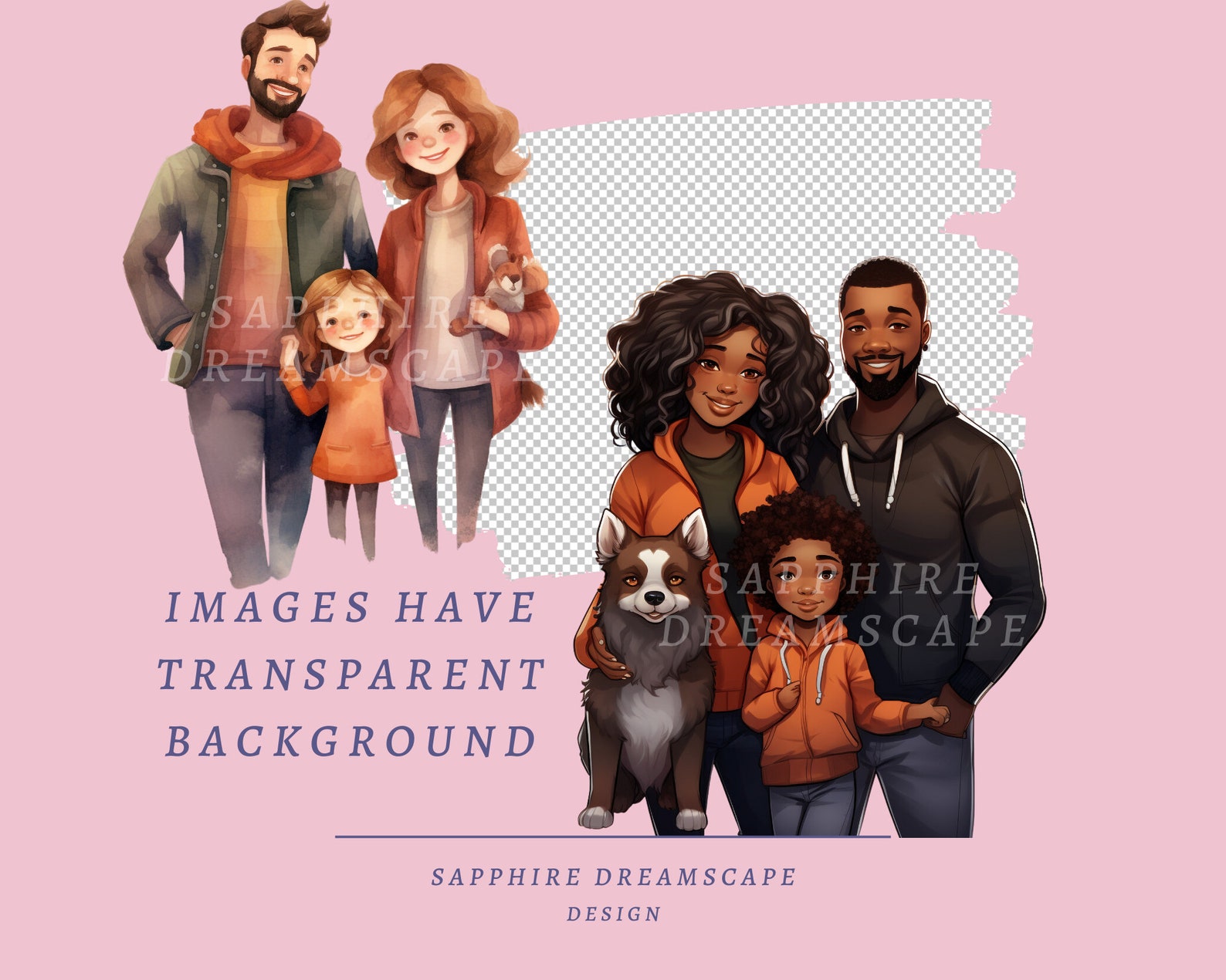 35 Chibi Family Clipart, High Quality Transparent Pngs, Instant ...