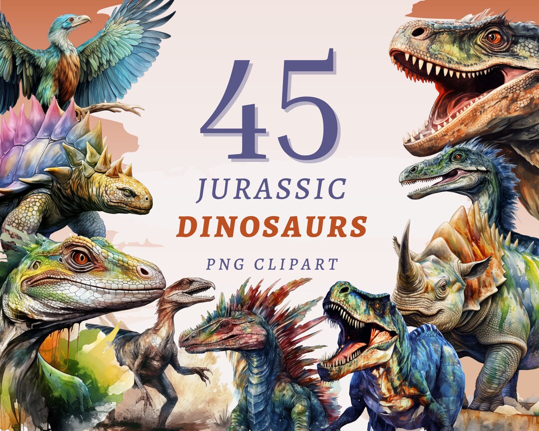 45 Jurassic Dinosaurs Clipart, High Quality Transparent Pngs, Instant ...
