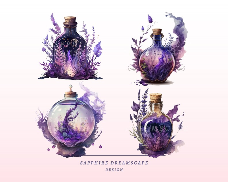 20 Lavender Potions Clipart High Quality Transparent Pngs - Etsy