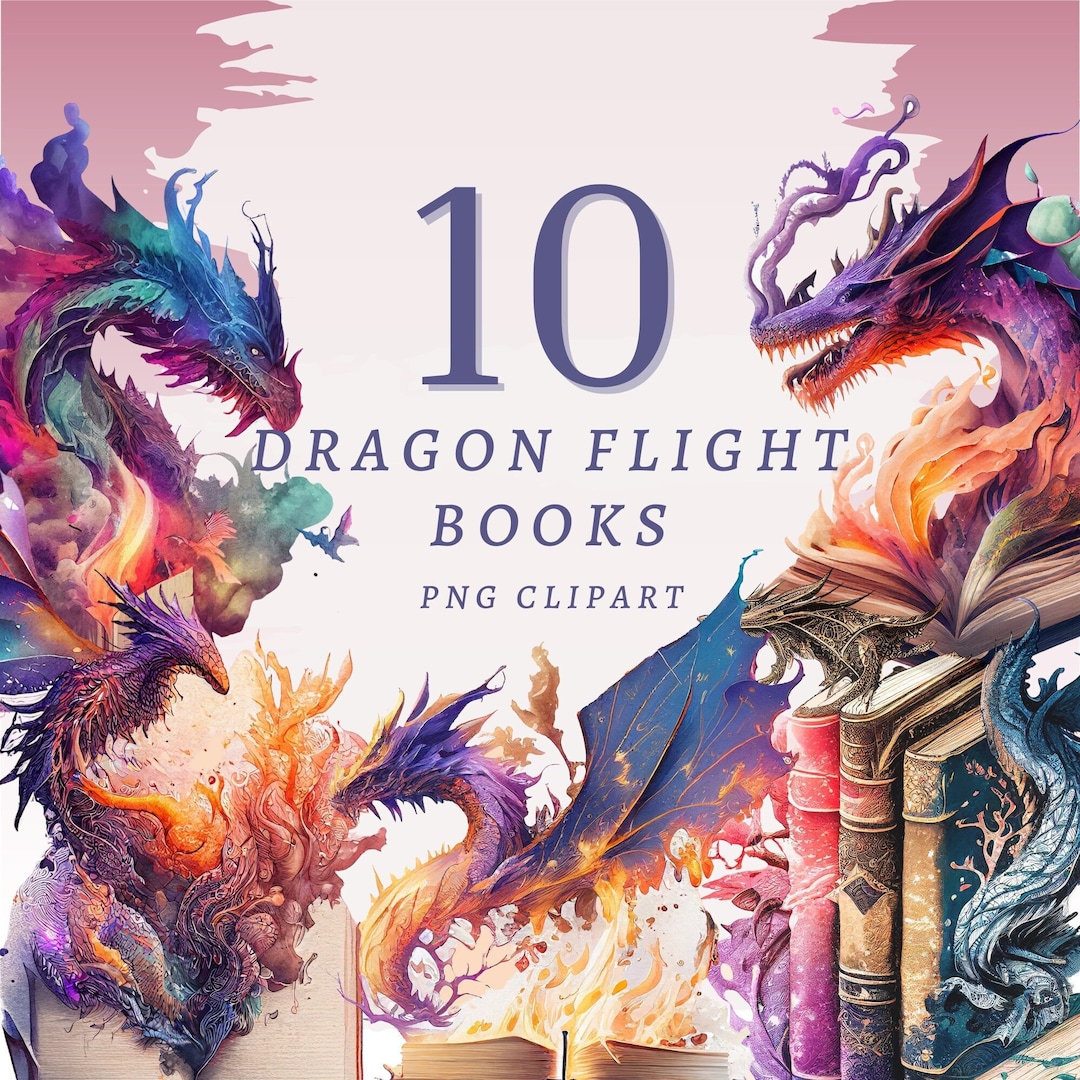 10 Dragon Flight Books Clipart, High Quality Transparent Pngs With ...