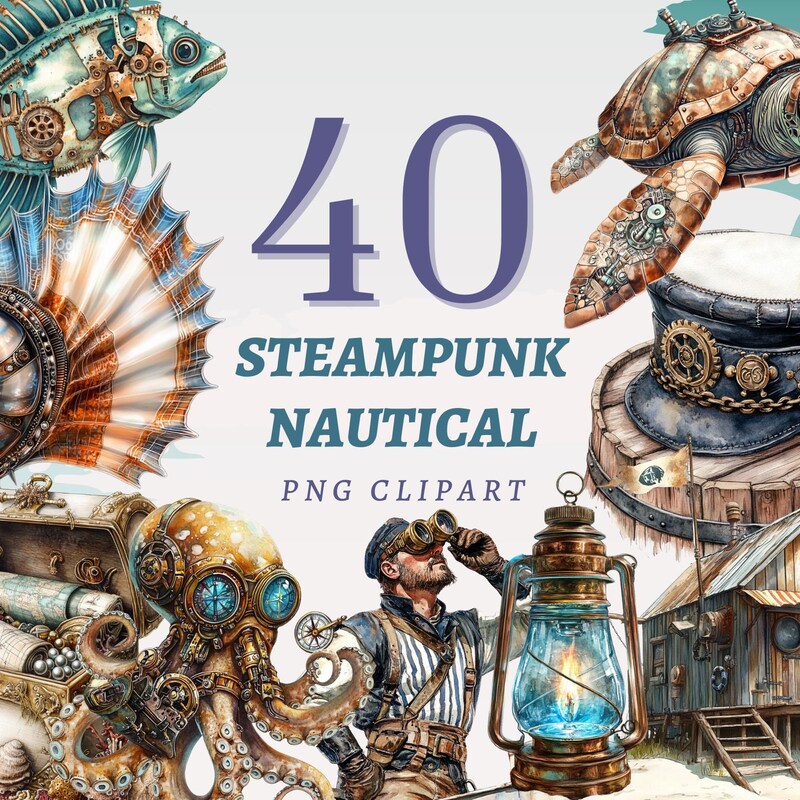 Steampunk Summer Sea - Etsy