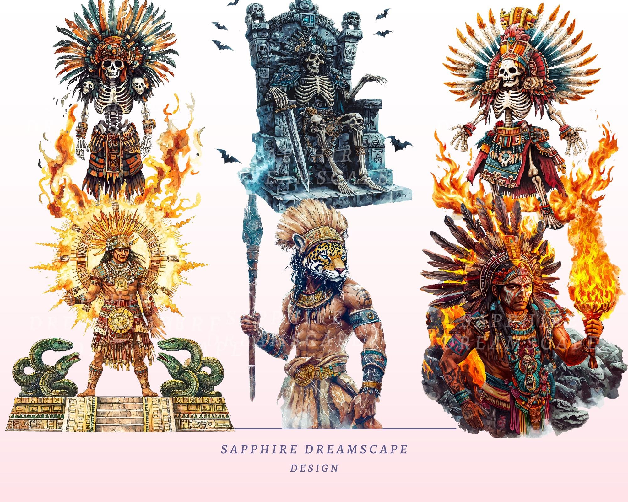 40 Aztec Gods Clipart, High Quality Transparent Pngs, Instant Download ...