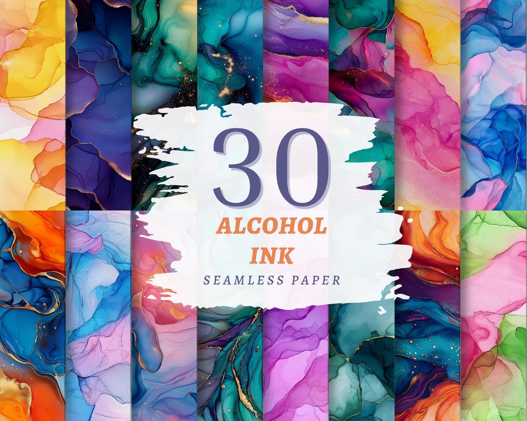 Alcohol Ink Digital Paper, Seamless Marble Pages, High Quality Jpgs ...