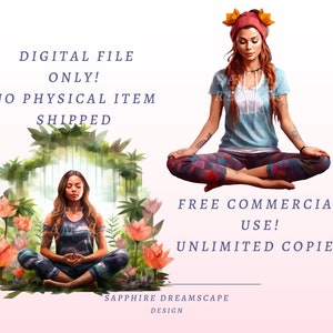 35 Watercolor Yoga Clipart, High Quality Transparent Pngs, Instant ...