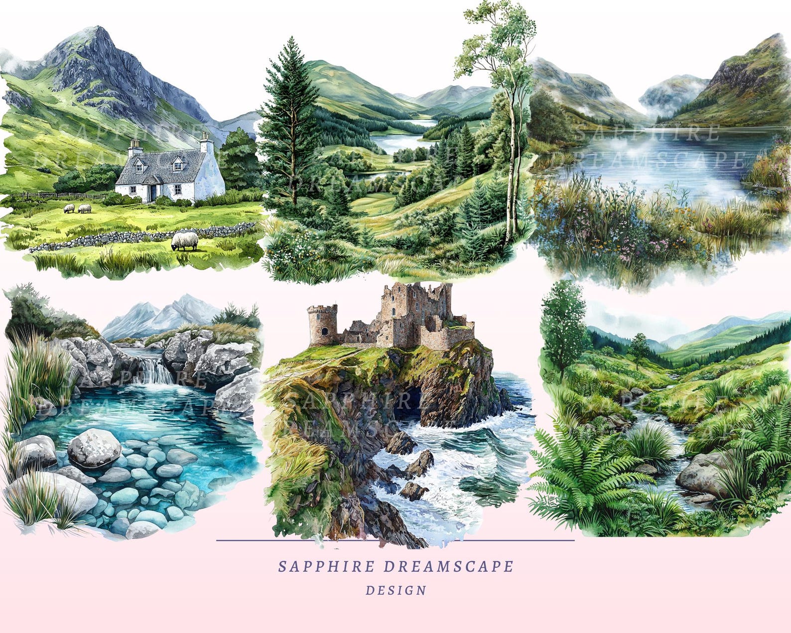 40 Scottish Landscape Clipart, High Quality Transparent Pngs, Instant ...