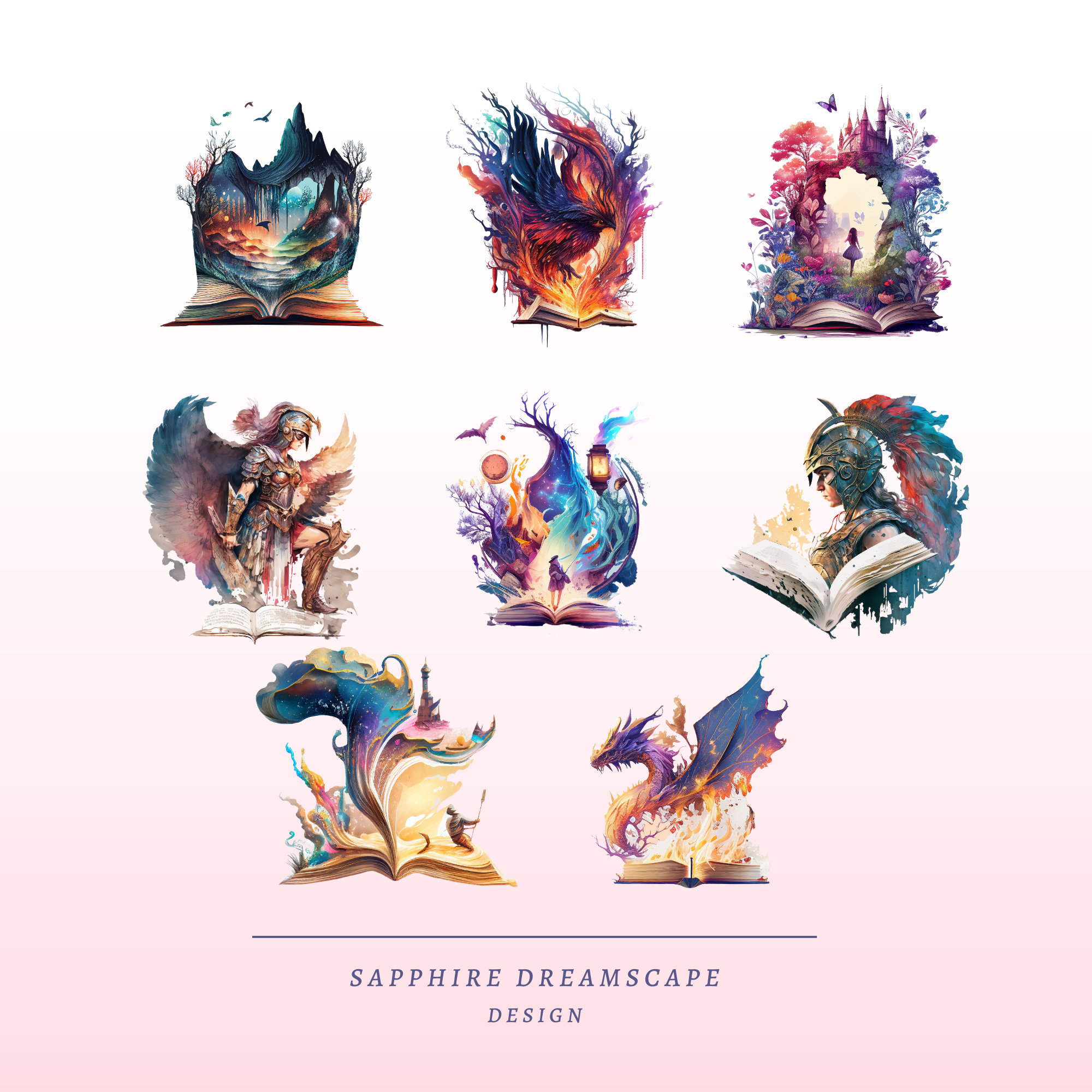 85 Fantasy Books Clipart Megapack, High Quality Transparent Pngs ...