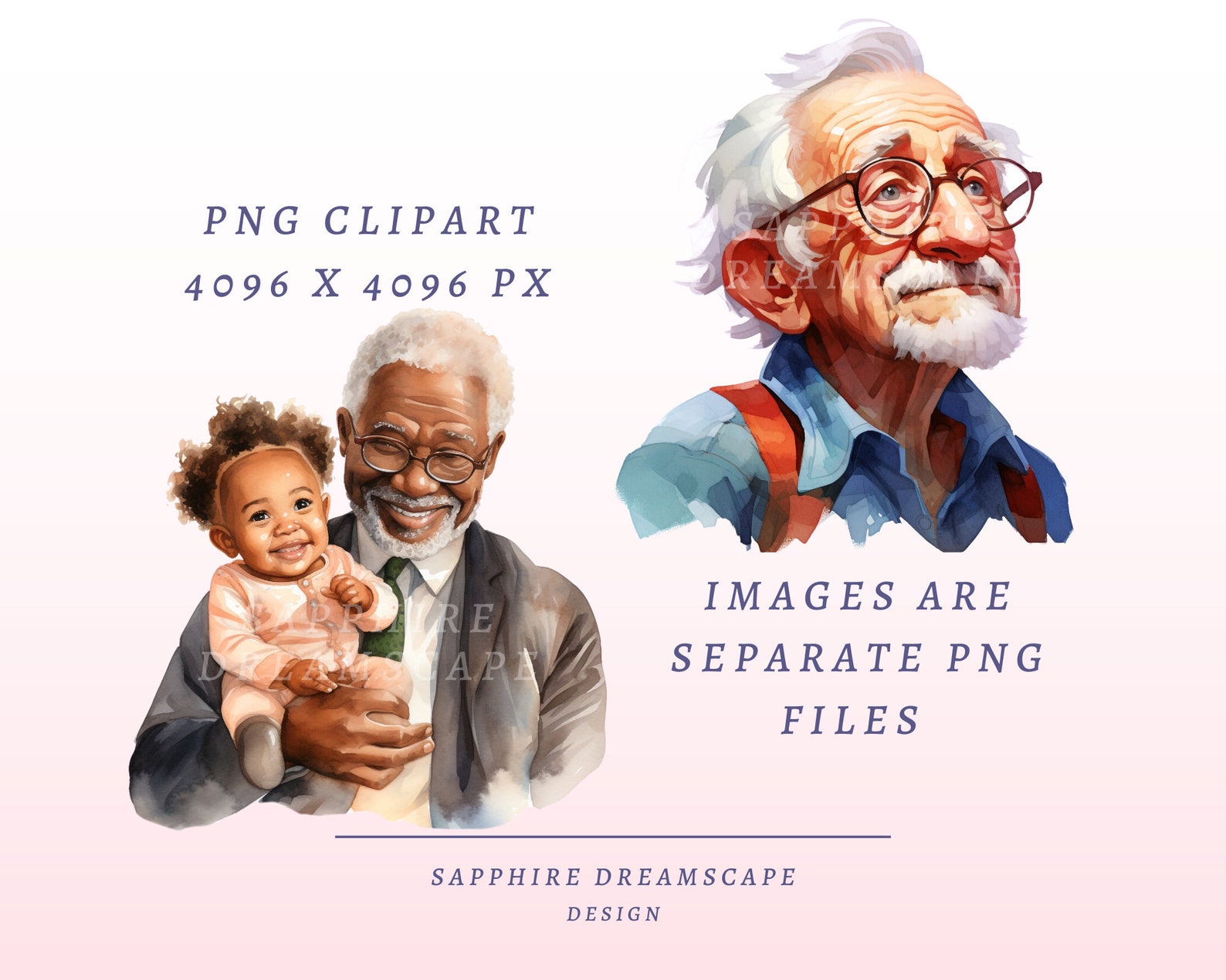 30 Watercolor Grandparents Clipart, High Quality Transparent Pngs ...