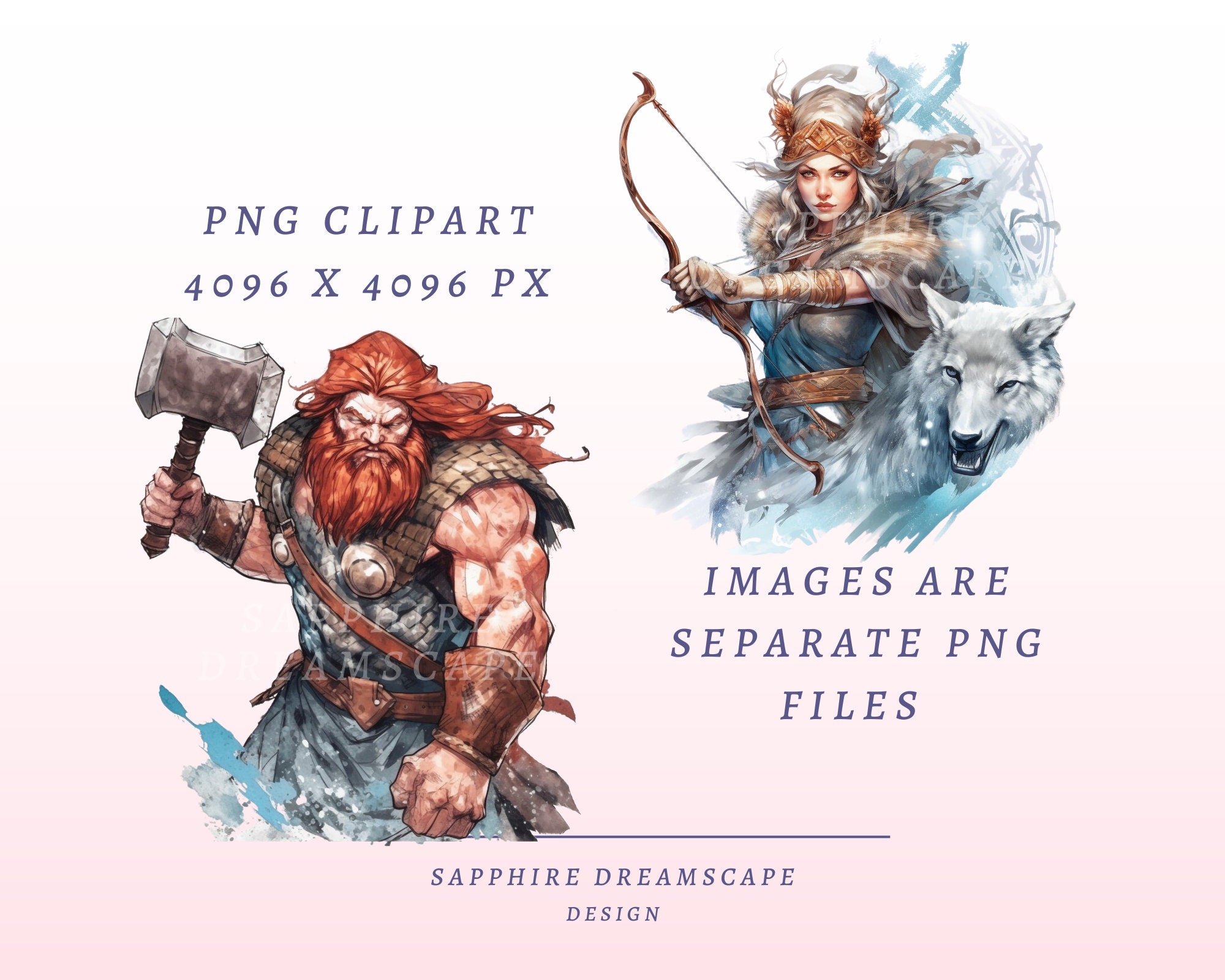 30 Norse Mythology Clipart High Quality Transparent Pngs - Etsy