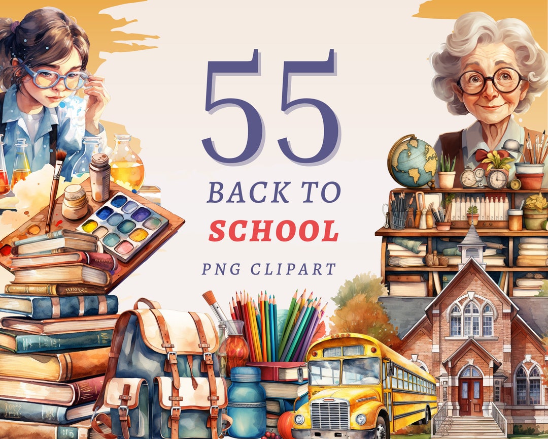 55 Back to School Clipart, High Quality Transparent Pngs, Instant ...