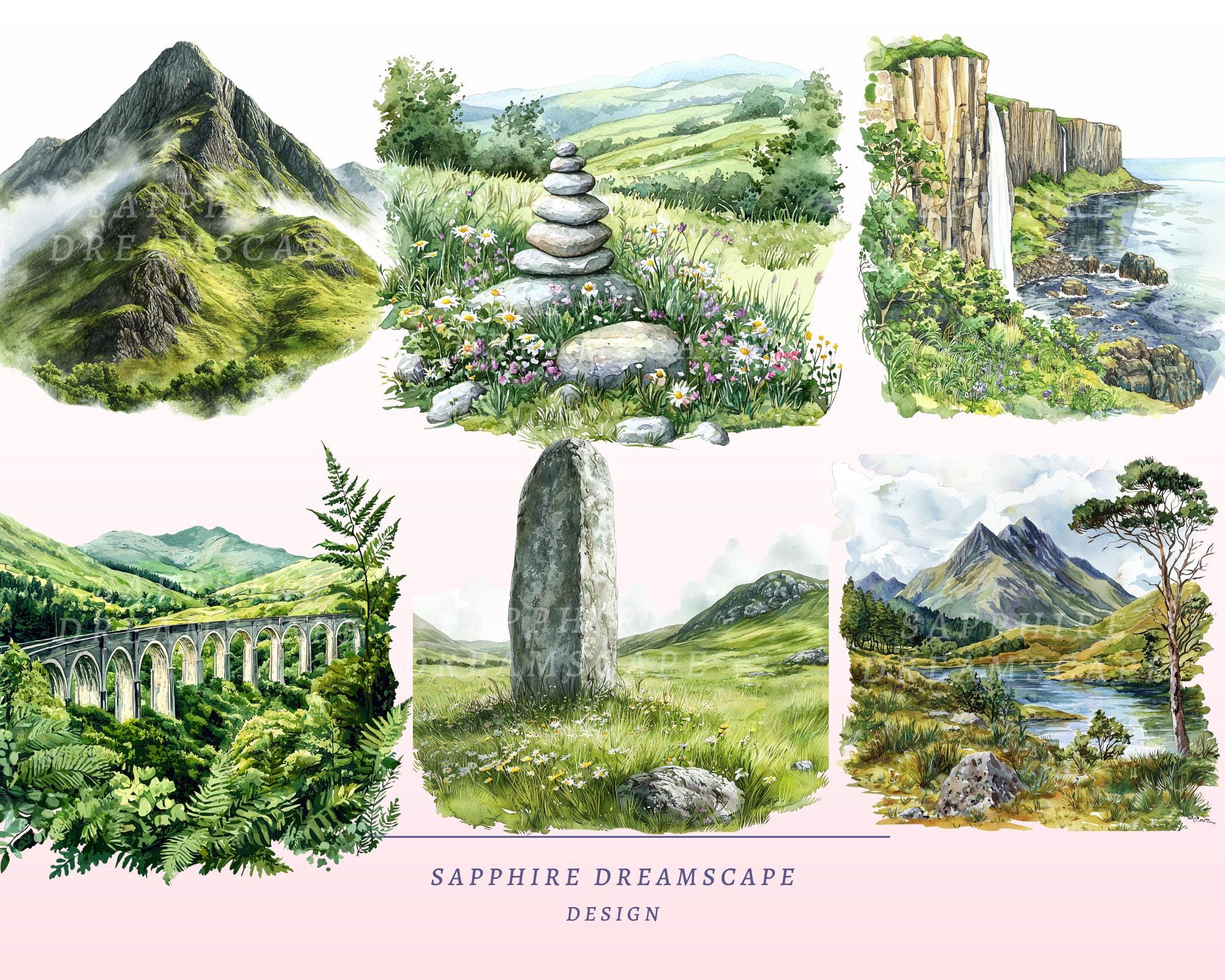 40 Scottish Landscape Clipart, High Quality Transparent Pngs, Instant ...