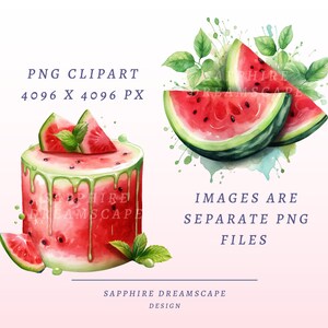 45 Watercolor Watermelon Clipart, High Quality Transparent Pngs ...