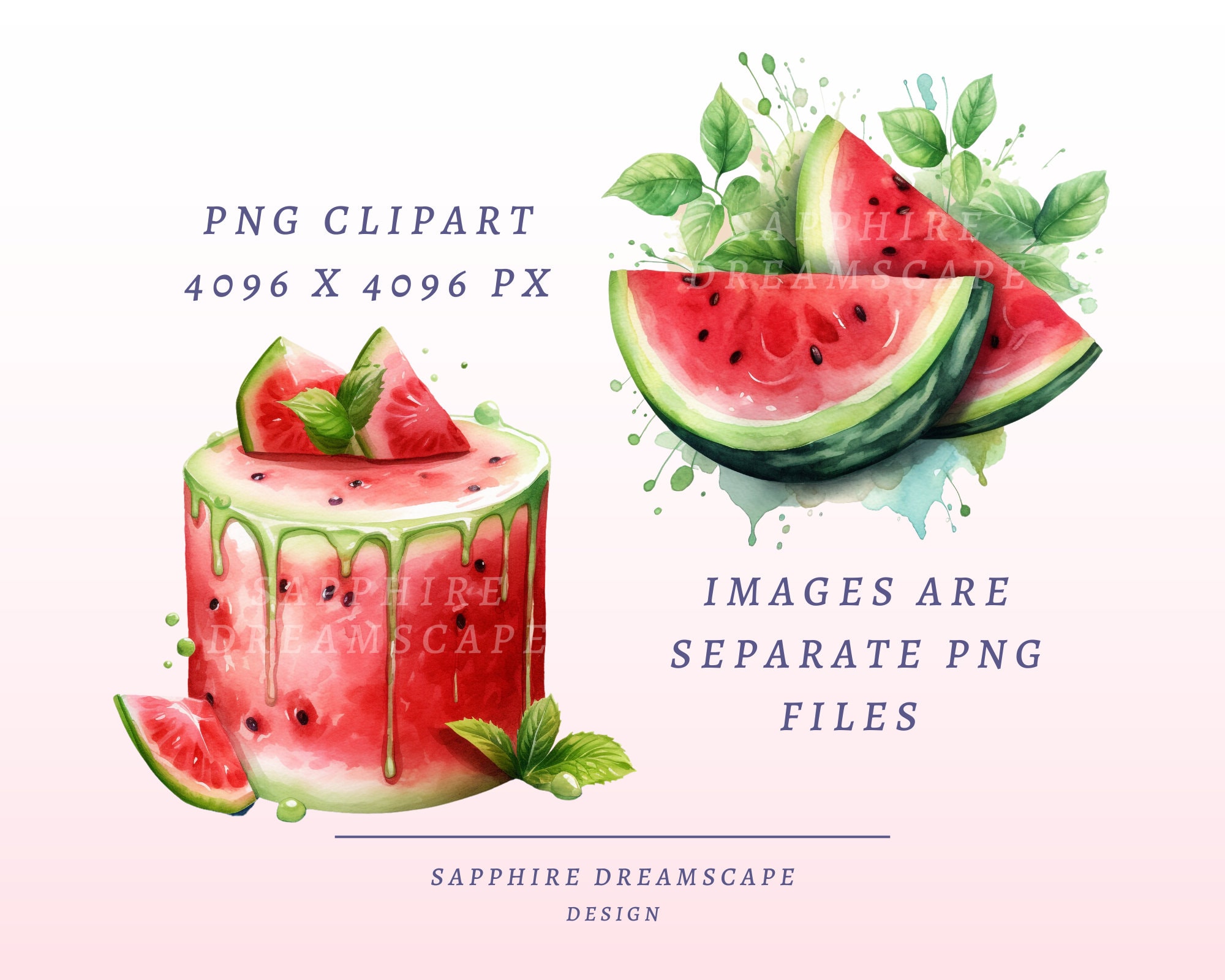 45 Watercolor Watermelon Clipart, High Quality Transparent Pngs ...