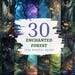 Enchanted Forest Digital Paper, Fantasy Nature Pages, High Quality Jpgs ...