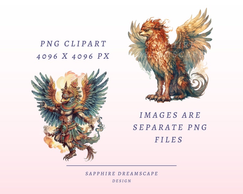 20 Mythological Creatures Clipart High Quality Transparent - Etsy