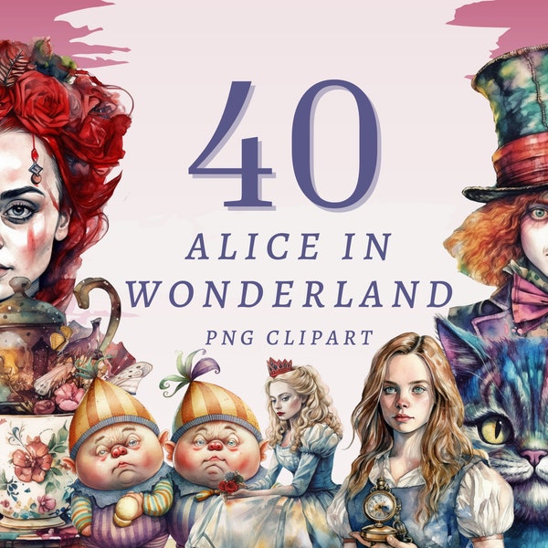Alice in Wonderland Art Png - Etsy