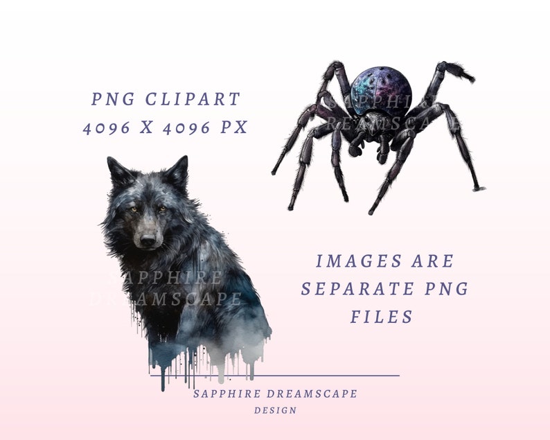 10 Gothic Animals Clipart High Quality Transparent Pngs - Etsy