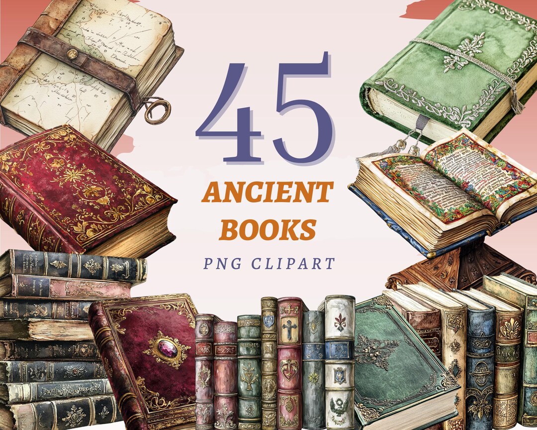 45 Ancient Books Clipart, High Quality Transparent Pngs, Instant ...