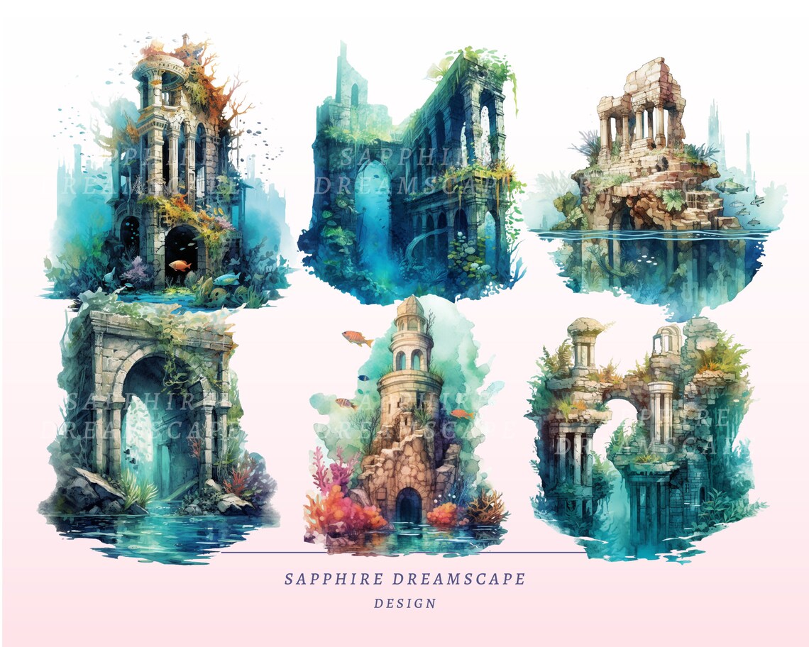 30 Underwater Ruins Clipart, High Quality Transparent Pngs, Instant ...