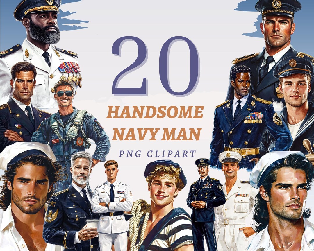 20 Handsome Navy Man Clipart, High Quality Transparent Pngs, Instant ...